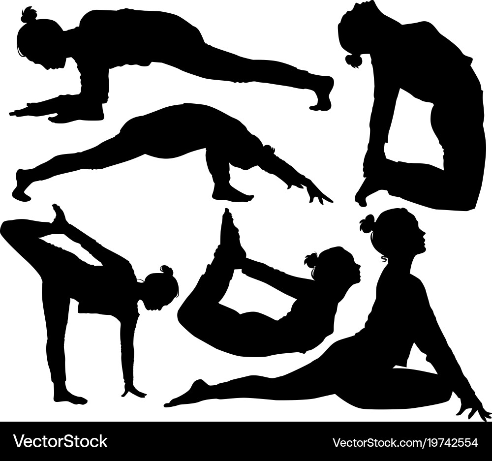 Women yoga Royalty Free Vector Image - VectorStock