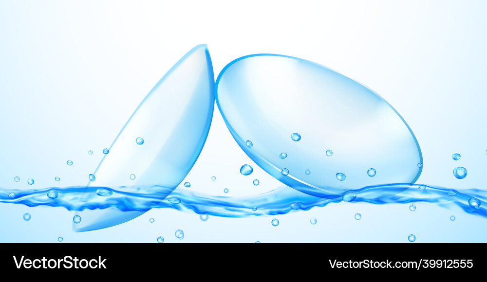 Realistic contact lenses Royalty Free Vector Image