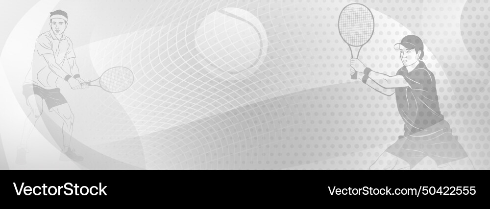 Tennis themed background Royalty Free Vector Image