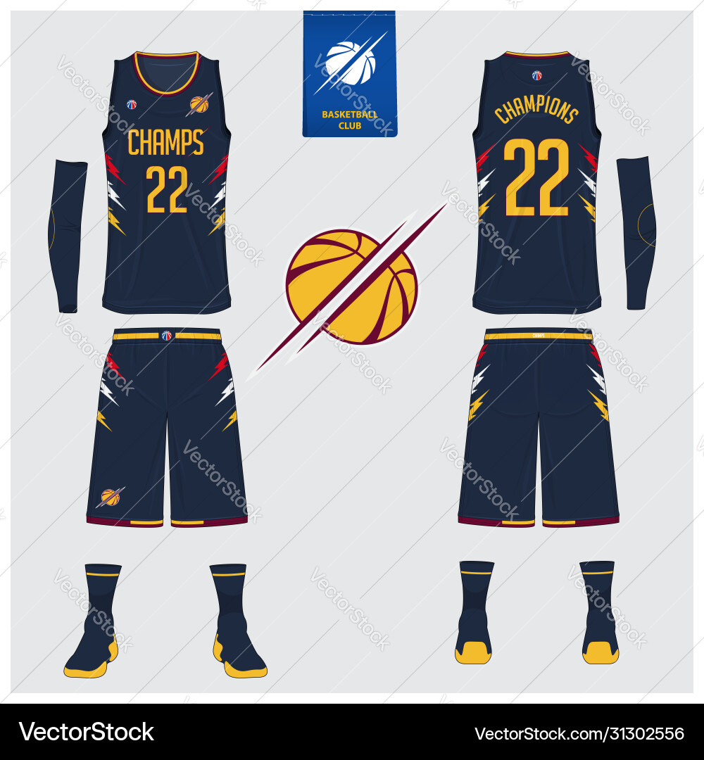 Basketball Uniform Mockup Kit – Royalty-Free Vector | VectorStock
