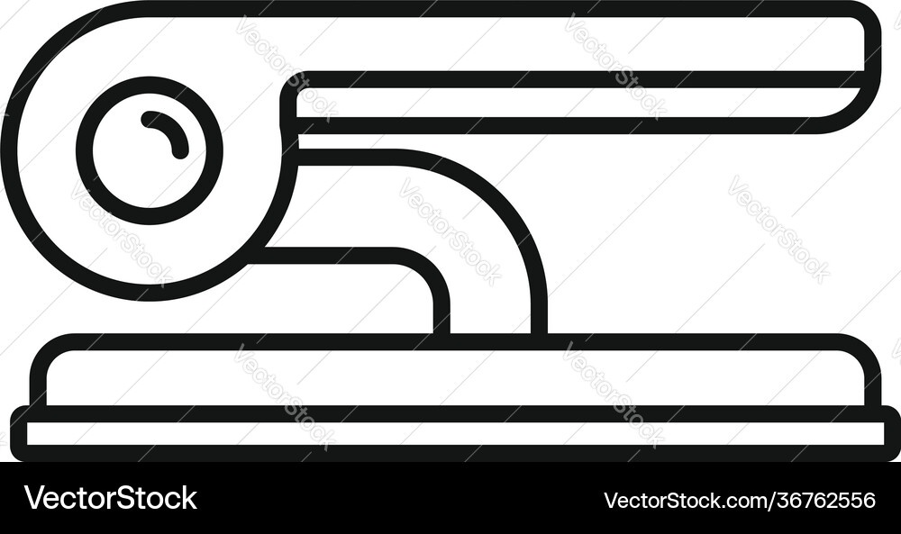 Documents hole punch icon outline style Royalty Free Vector