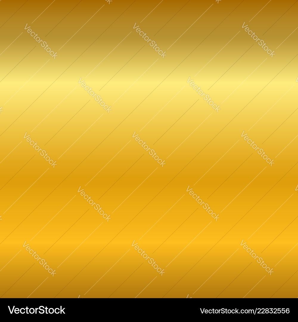 Gold gradient smooth texture empty golden metal Vector Image