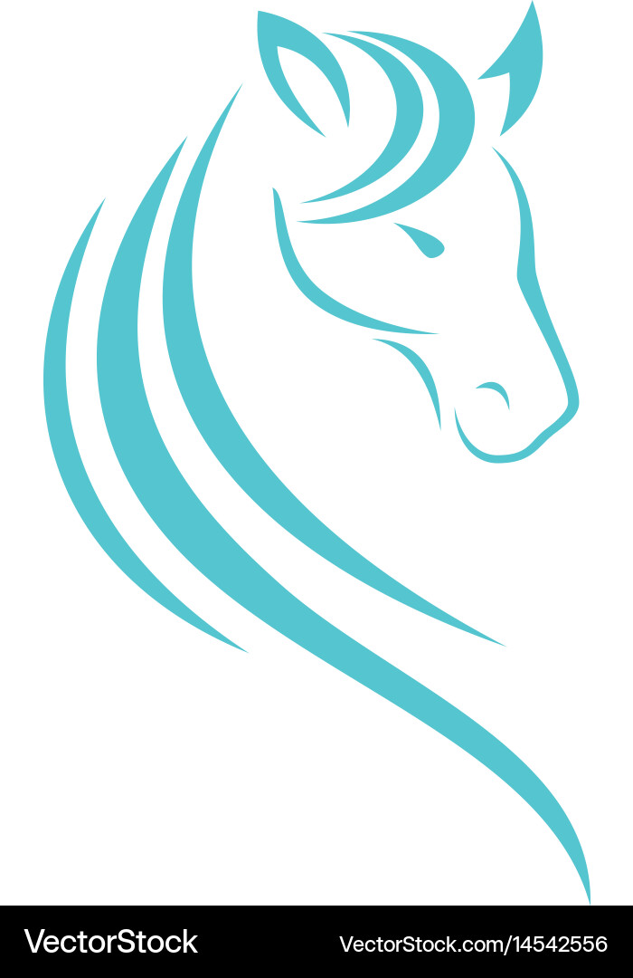 Horse Head Logo Royalty Free Vector Image - VectorStock