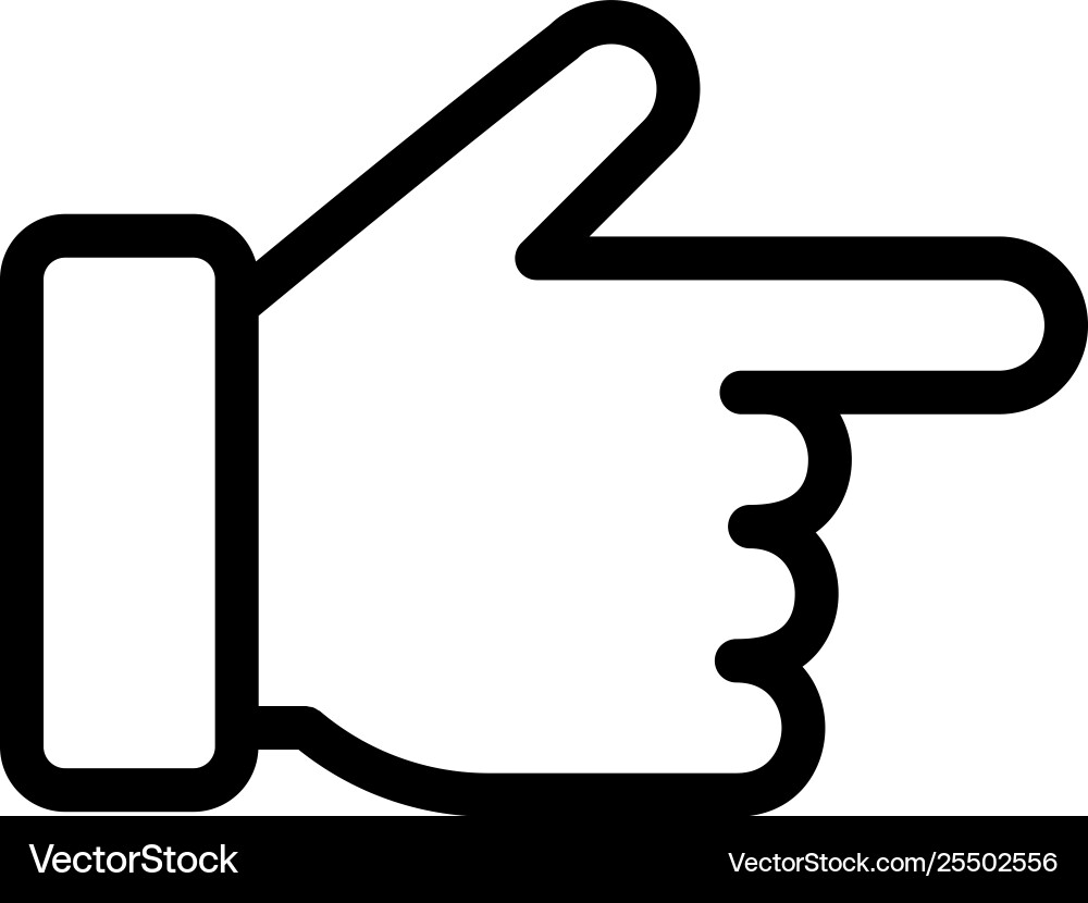 Pointing finger Royalty Free Vector Image - VectorStock