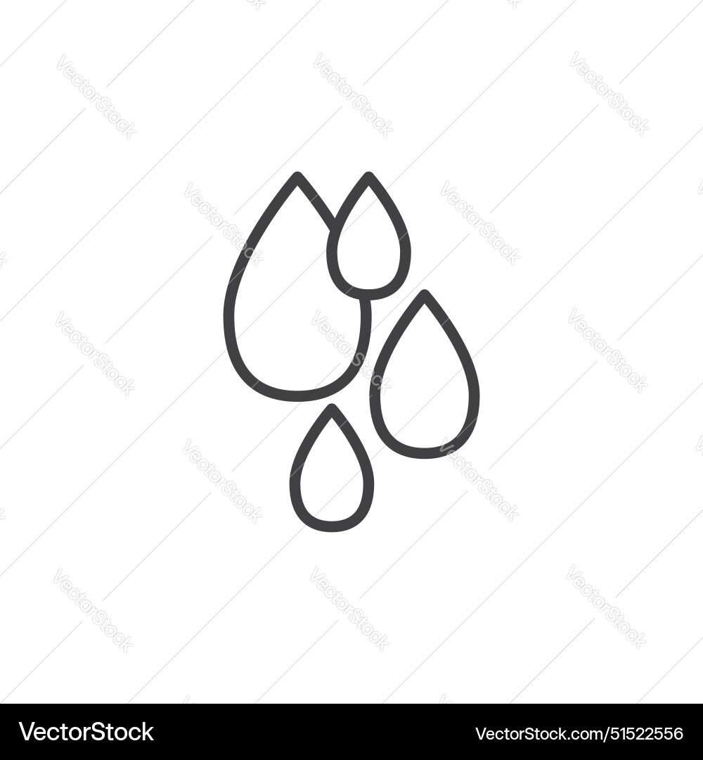 Raindrops icon Royalty Free Vector Image - VectorStock