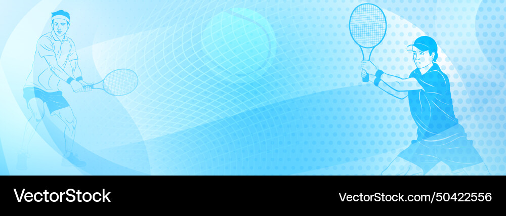 Tennis themed background Royalty Free Vector Image