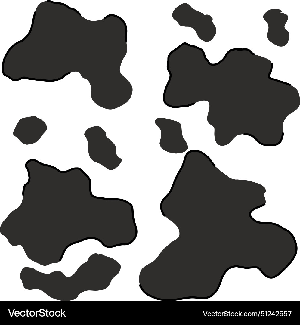Abstract cow skin cartoon Royalty Free Vector Image