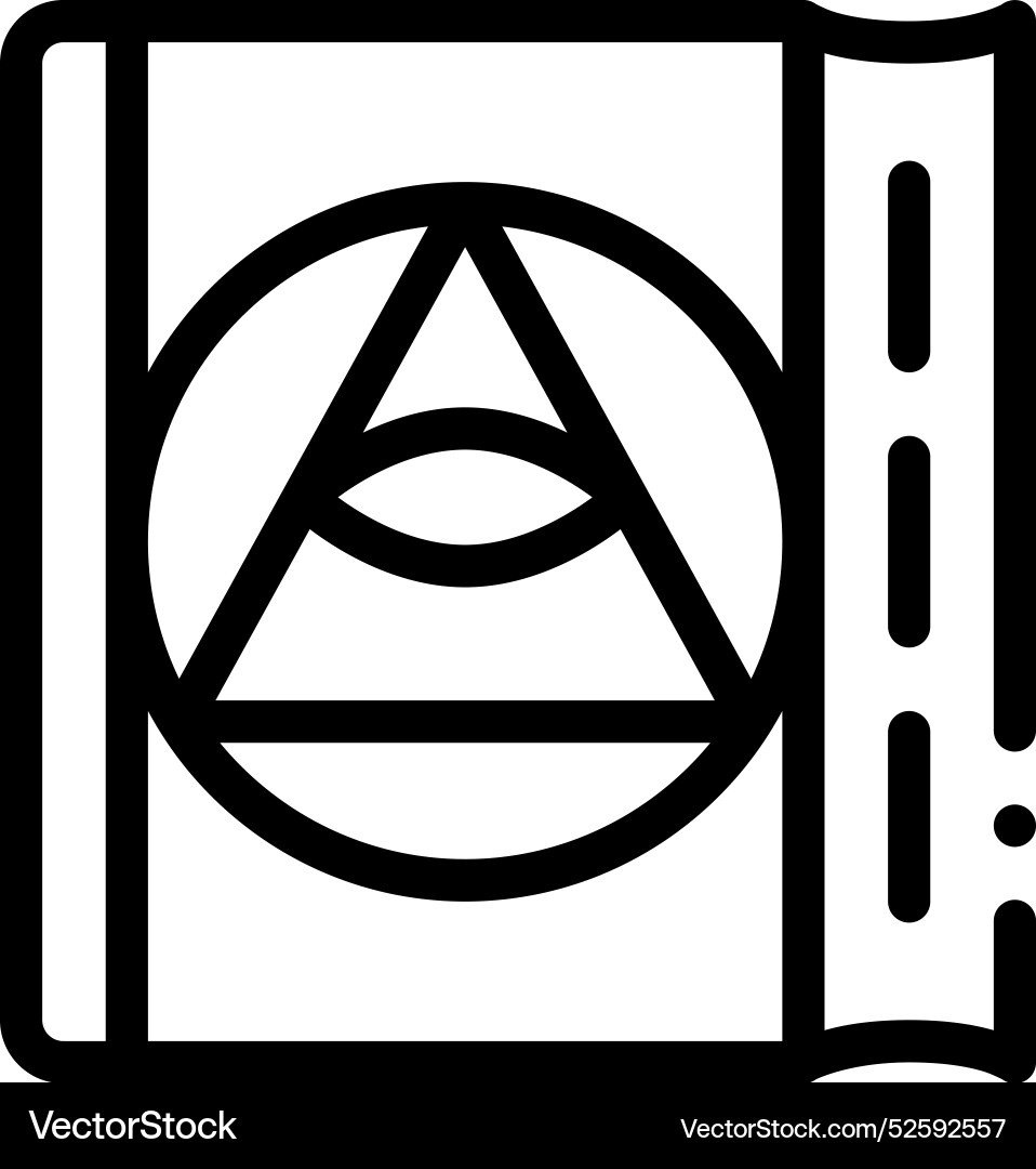 Conspiracy icon thin linear style design isolated Vector Image