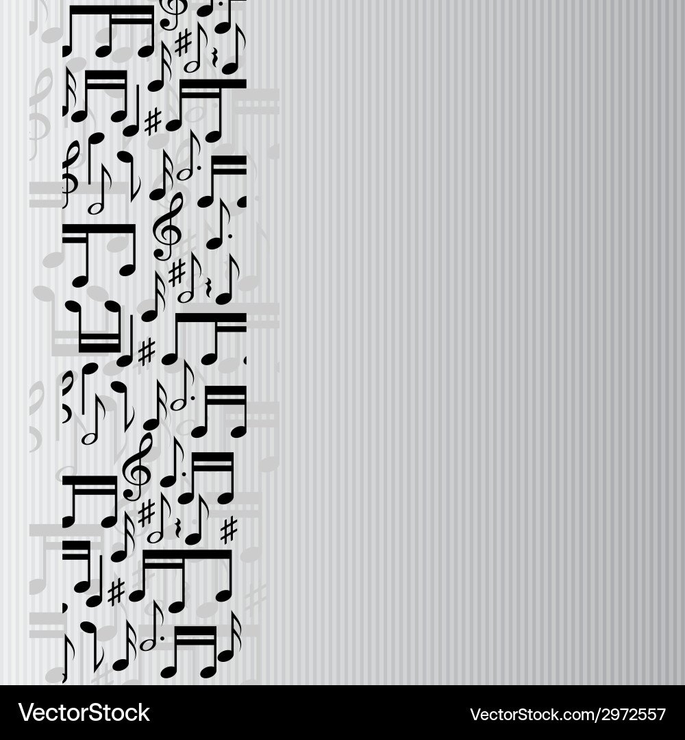 Music notes background Royalty Free Vector Image