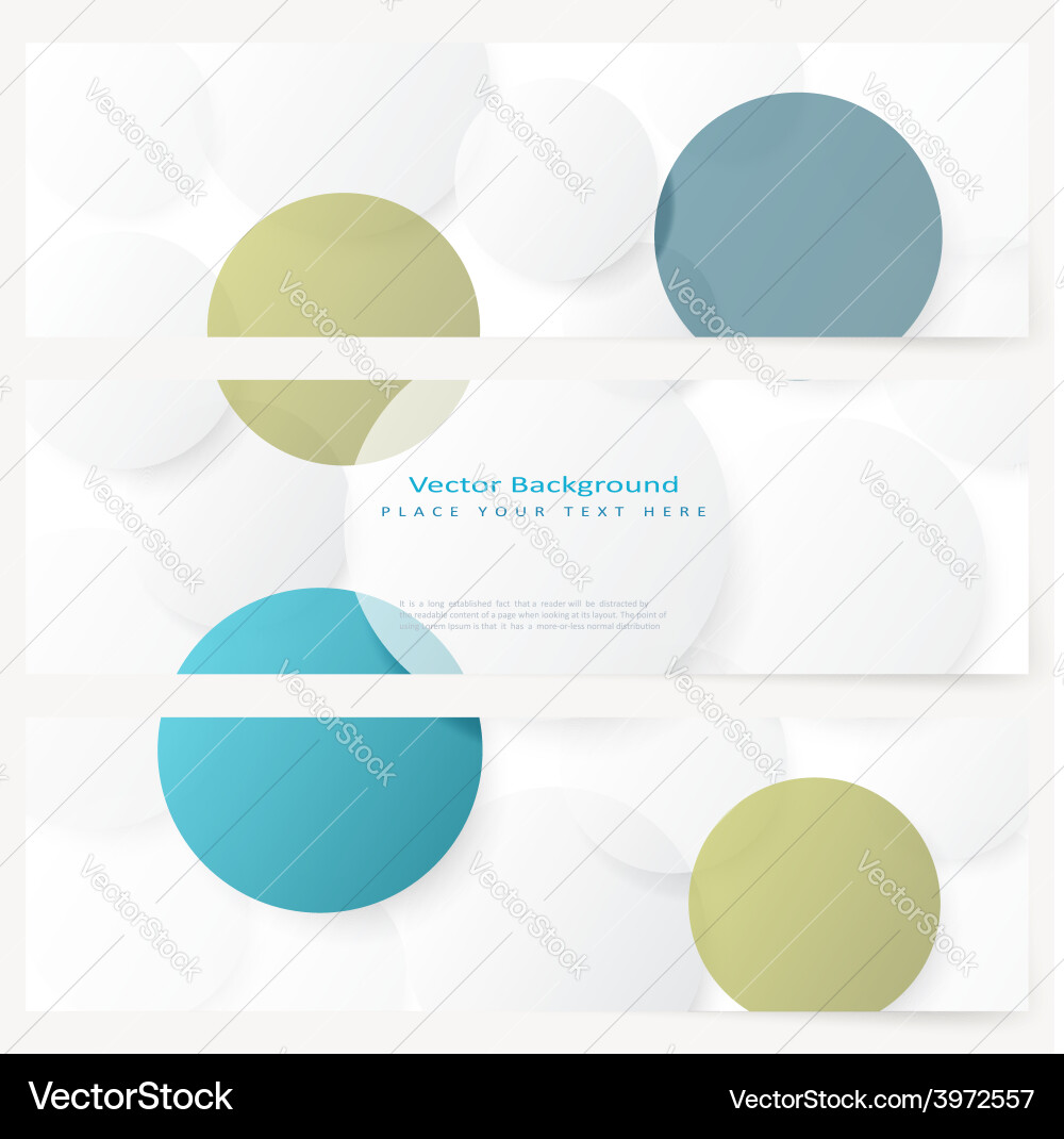 Set of abstract template banner Royalty Free Vector Image
