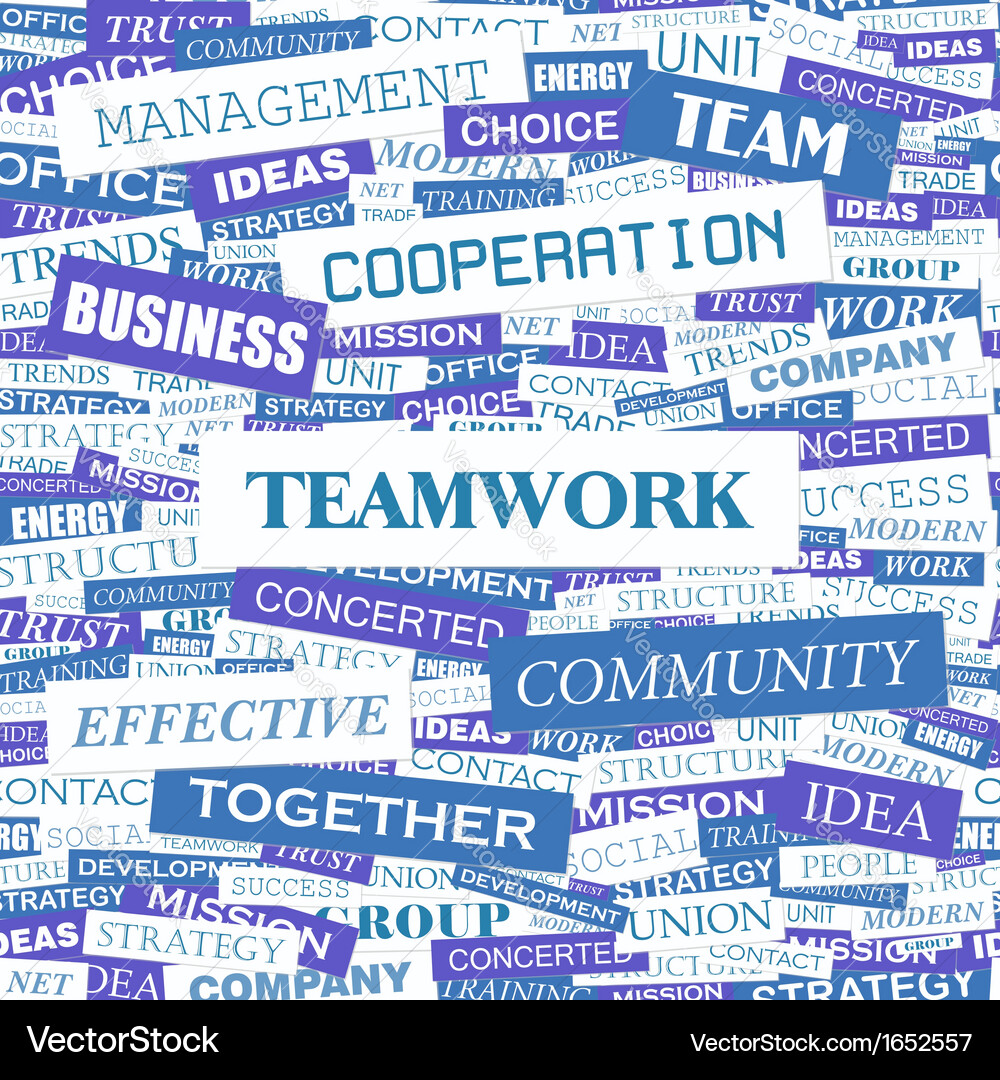 Teamwork Royalty Free Vector Image - VectorStock