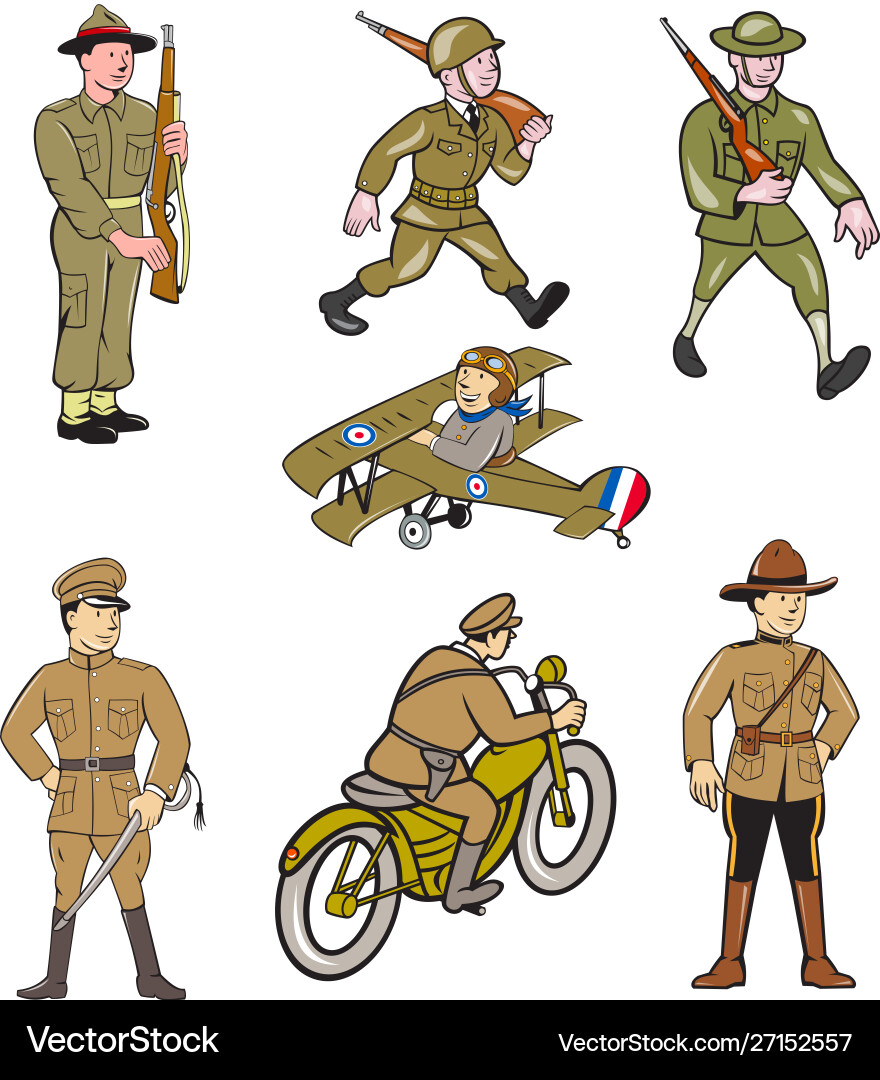 Wwi Soldier Clipart Cartoon