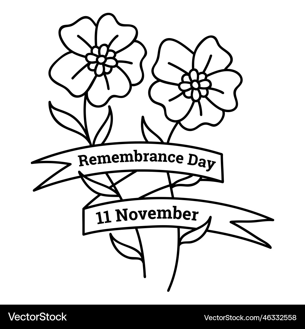 Remembrance Day Poppy Flower Coloring Page Free Printable - Infoupdate.org