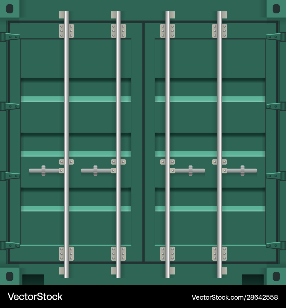 Cargo containers doors colorful background Vector Image
