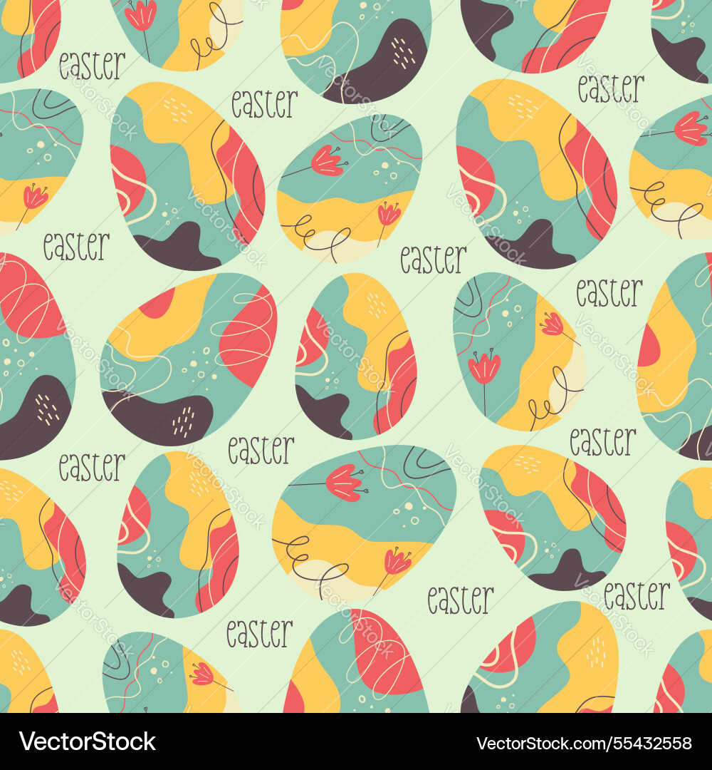 Easter egg card design easter holiday egg hunt Vector Image