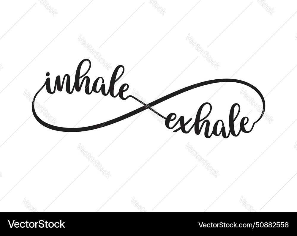 Inhale and exhale Royalty Free Vector Image - VectorStock