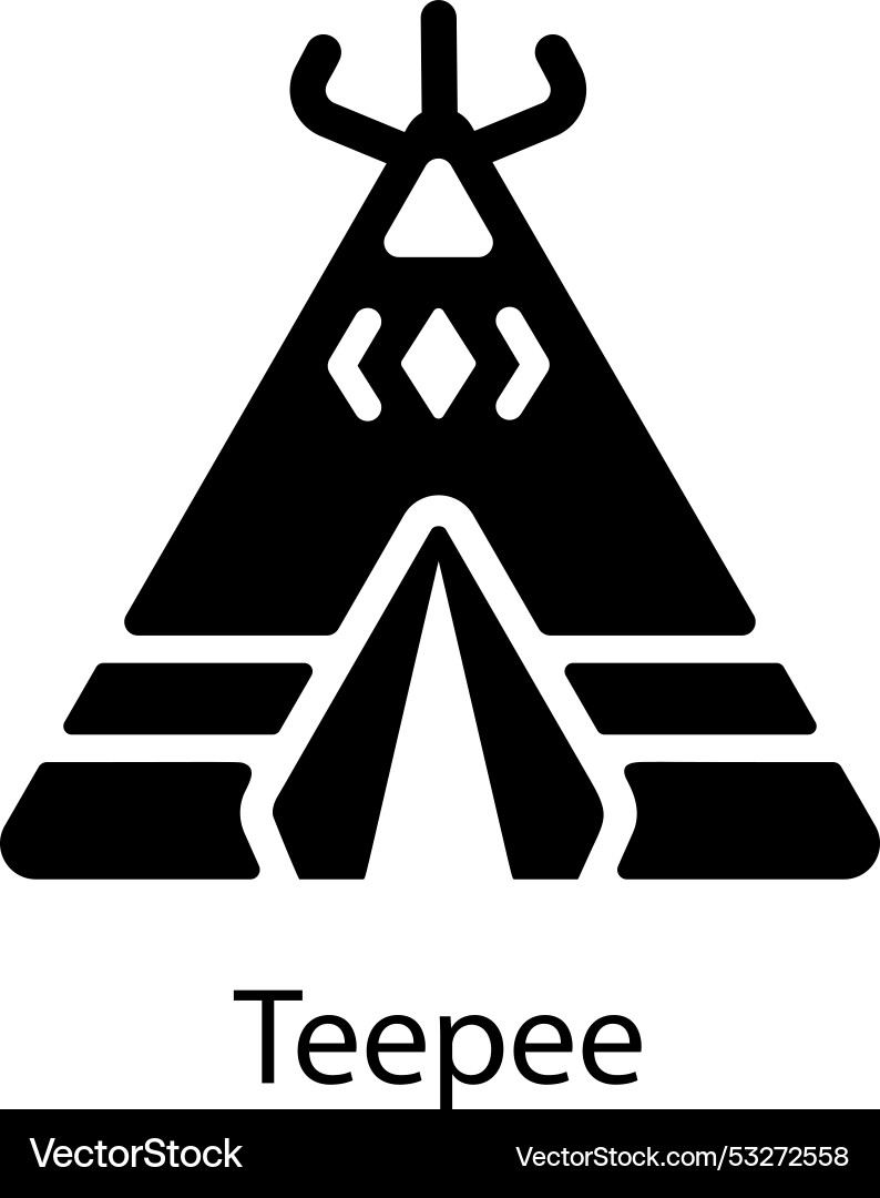 Teepee Royalty Free Vector Image - VectorStock
