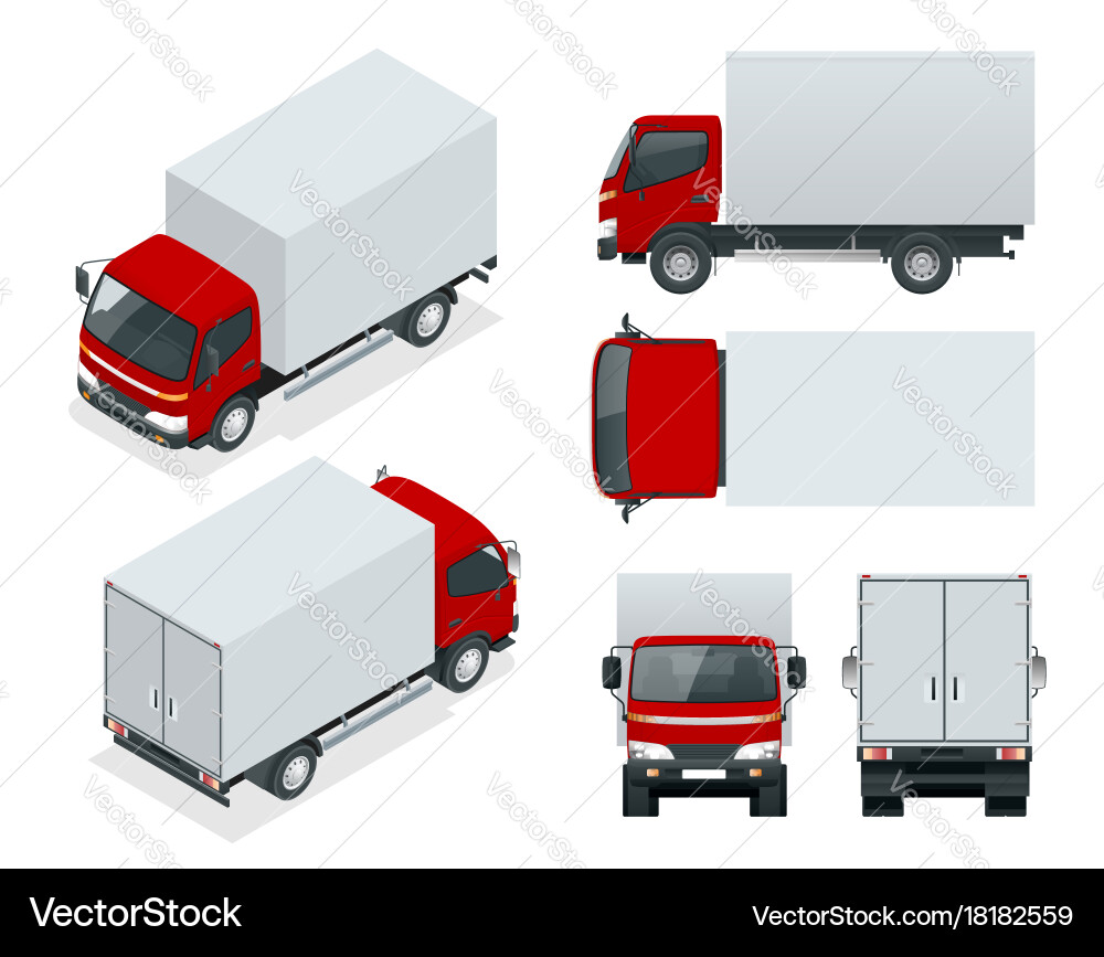 Cargo truck transportation fast delivery Vector Image