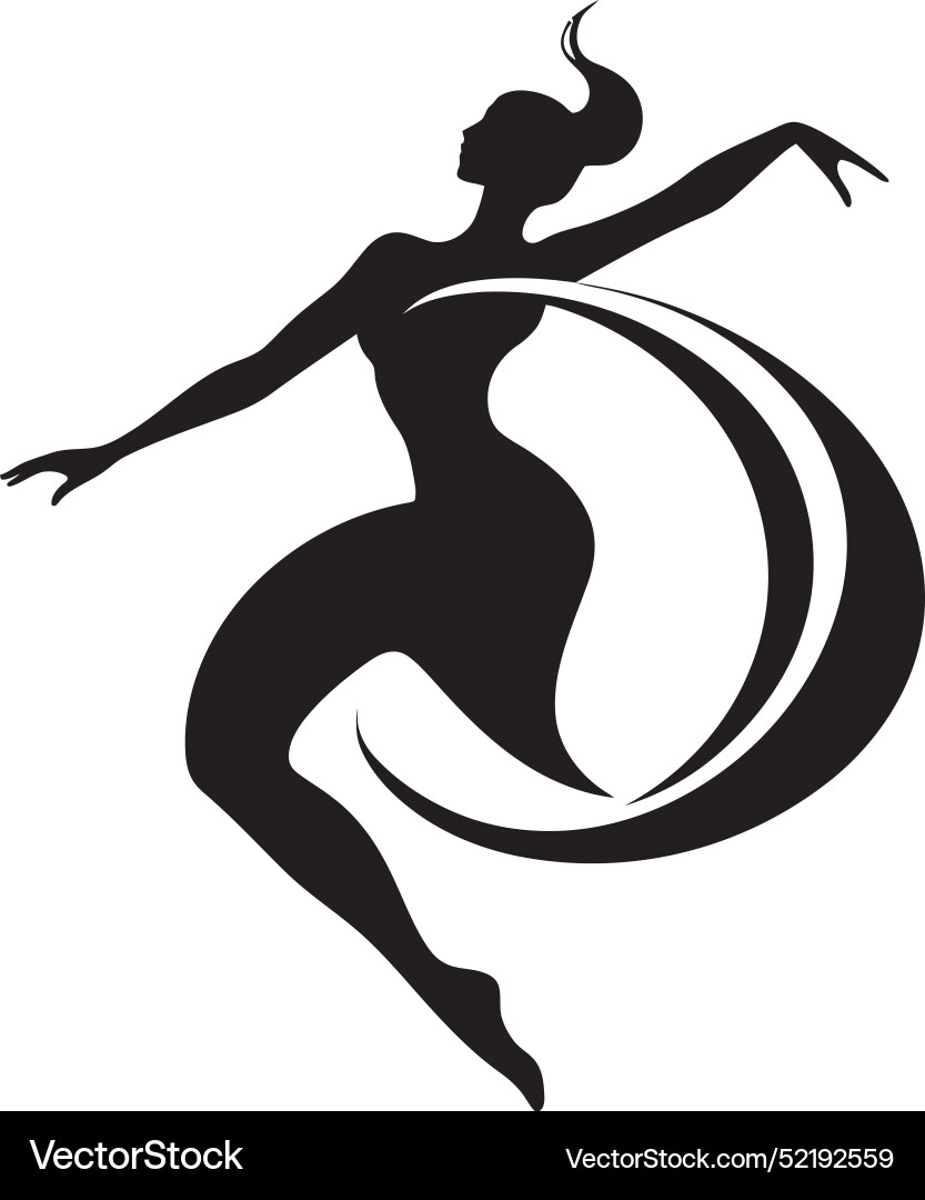 Dancing into the future technology and virtual Vector Image