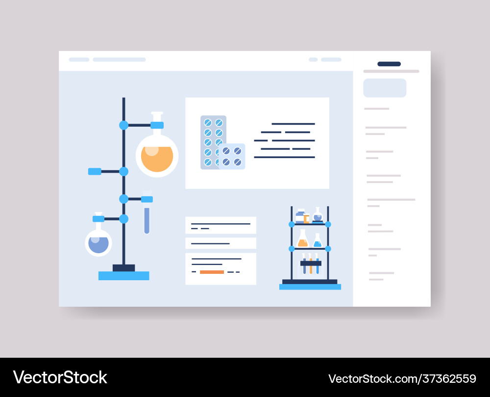 Infographic template for medical presentation Vector Image
