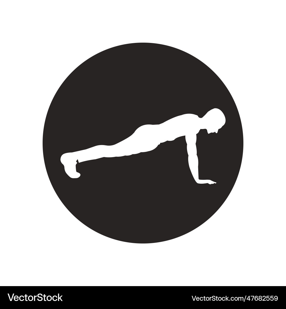 Push-up icon Royalty Free Vector Image - VectorStock