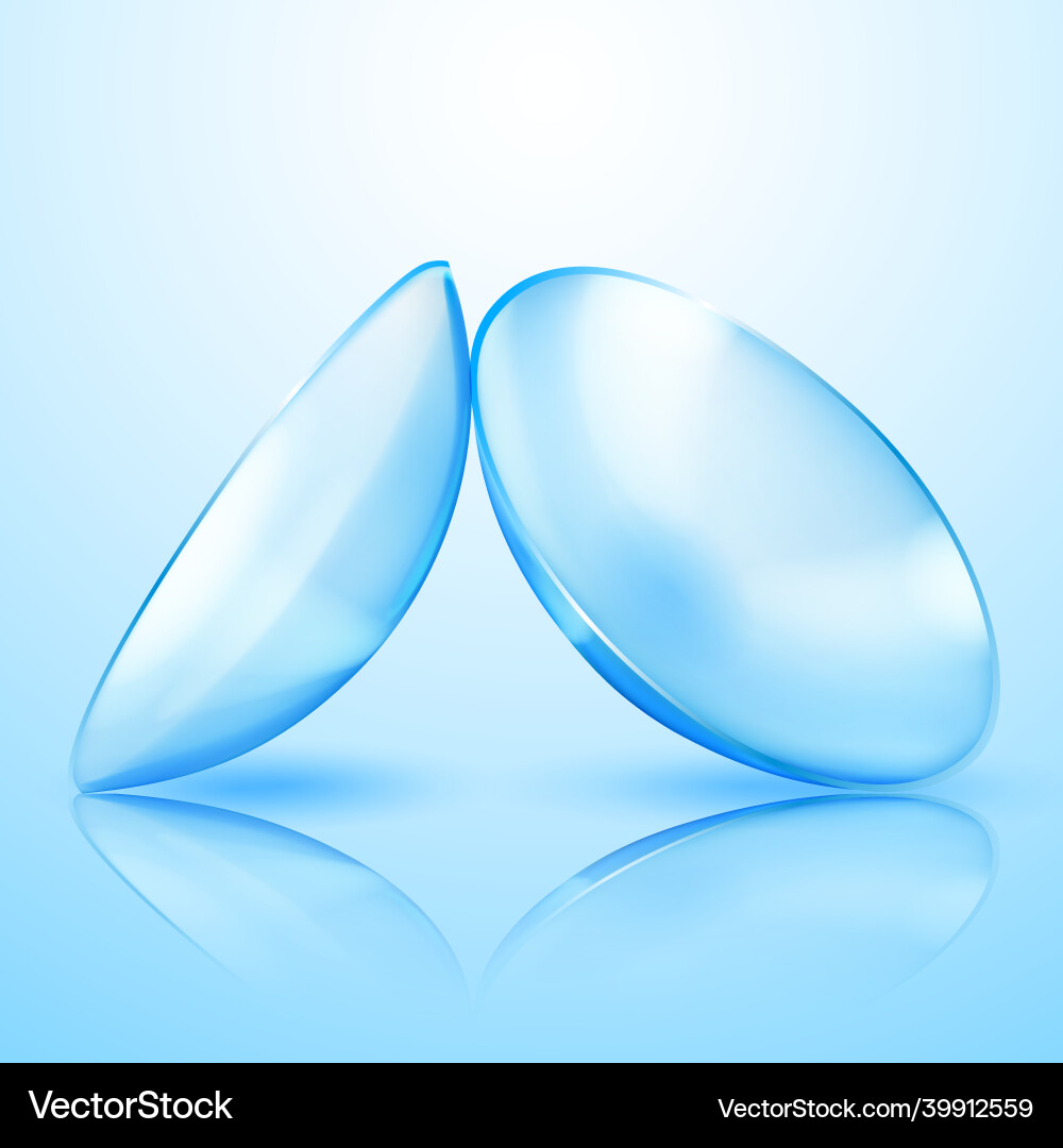 Realistic contact lenses Royalty Free Vector Image