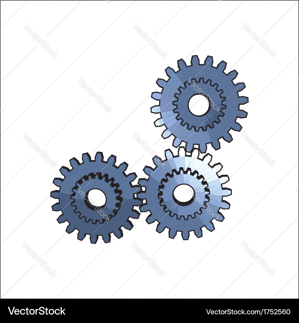 Gears Royalty Free Vector Image - VectorStock