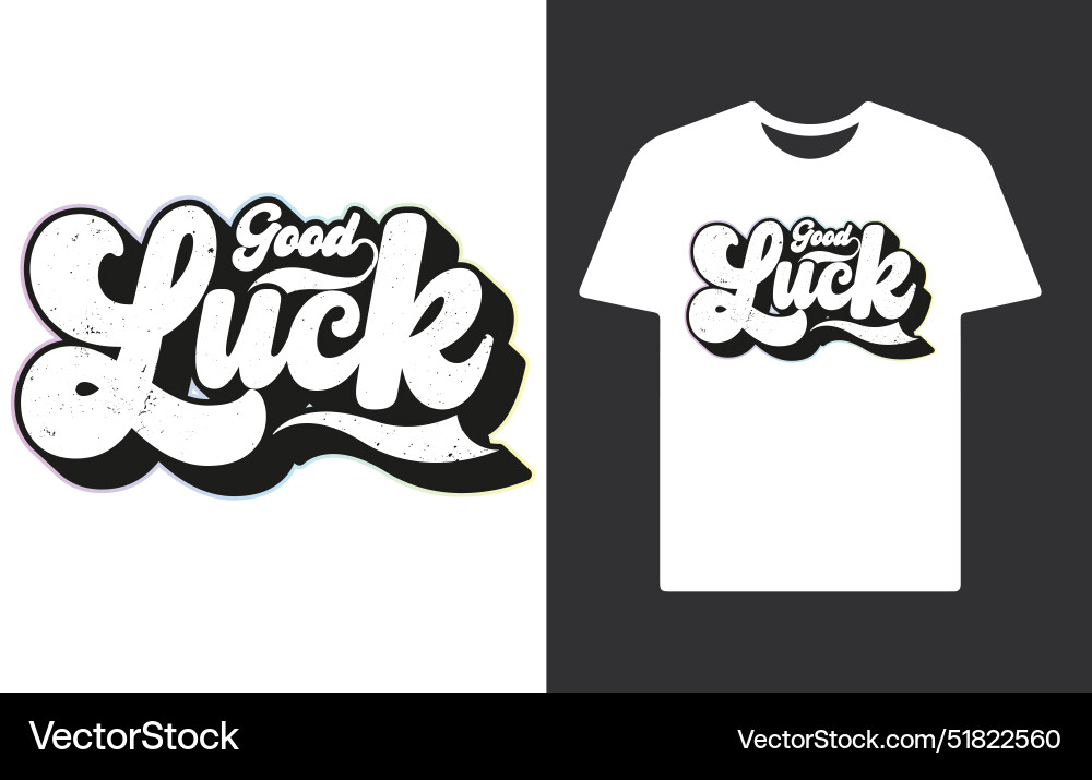 Good luck banner poster Royalty Free Vector Image