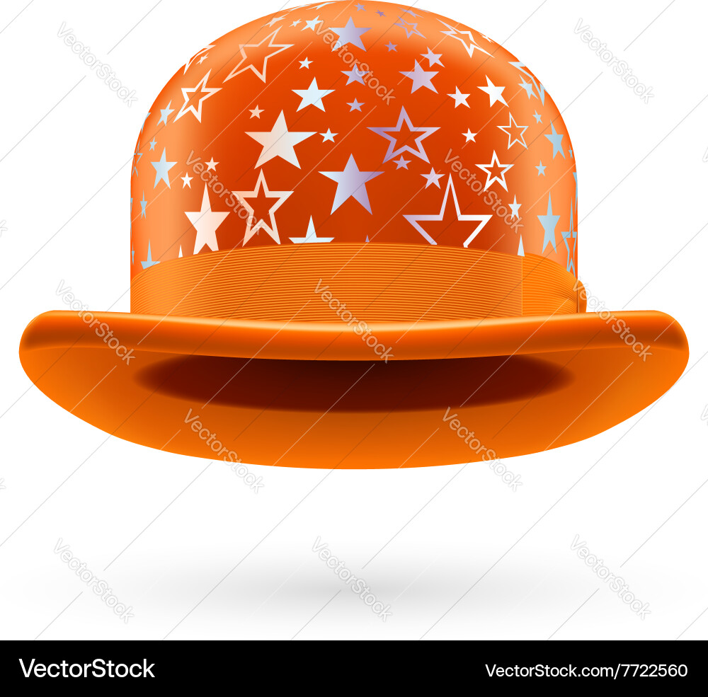 Orange Hat Fedora Vector Images (35)