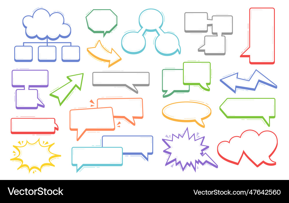 Pop-up bubble with text space full color style Vector Image