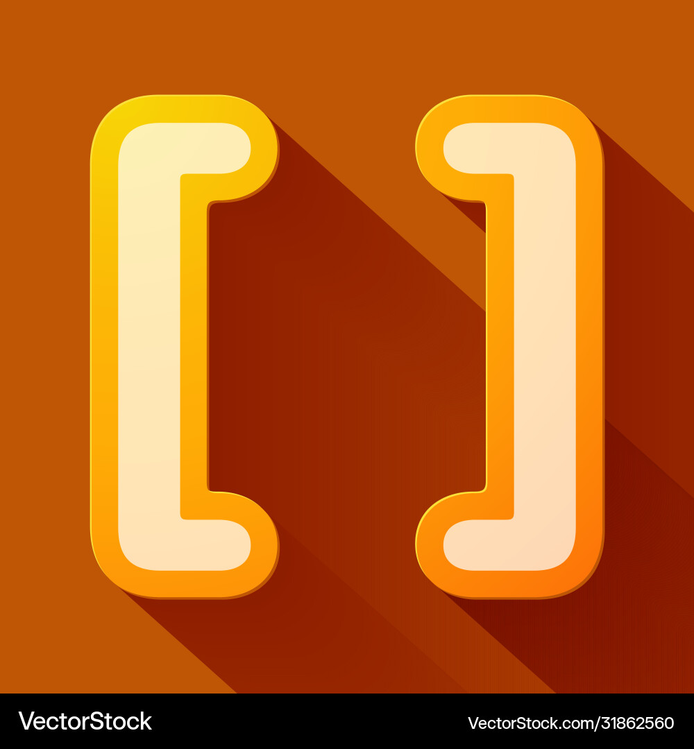 Volume icons symbol brackets Royalty Free Vector Image