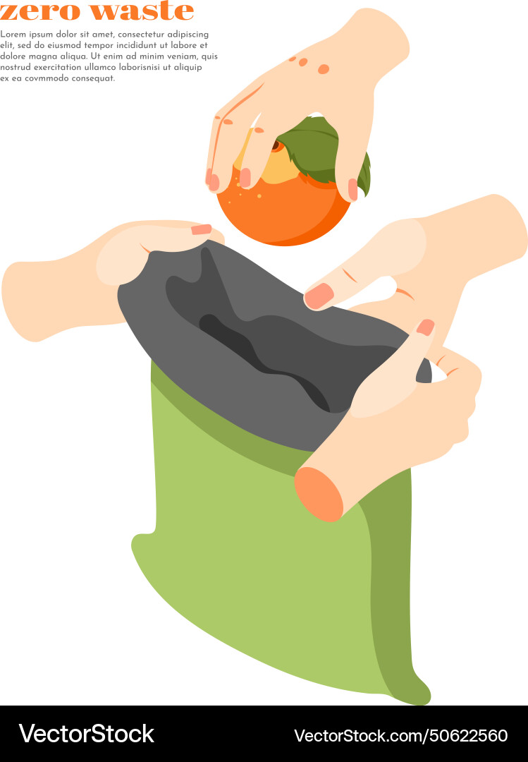 Zero waste isometric background Royalty Free Vector Image