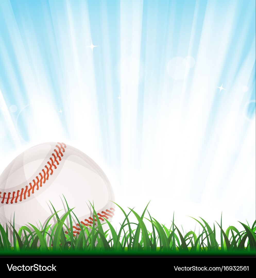 Baseball Field Background Royalty Free Vector Image