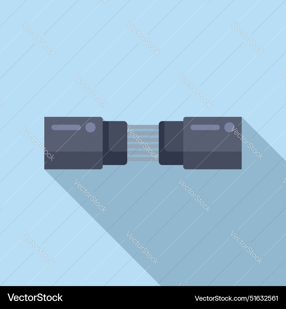 Cable wire connector connecting electric plug and Vector Image