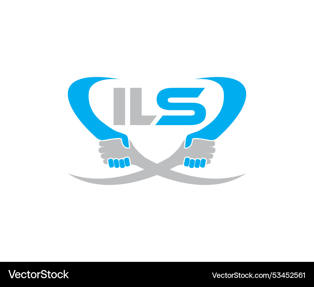 Initial ils letter logo design Royalty Free Vector Image
