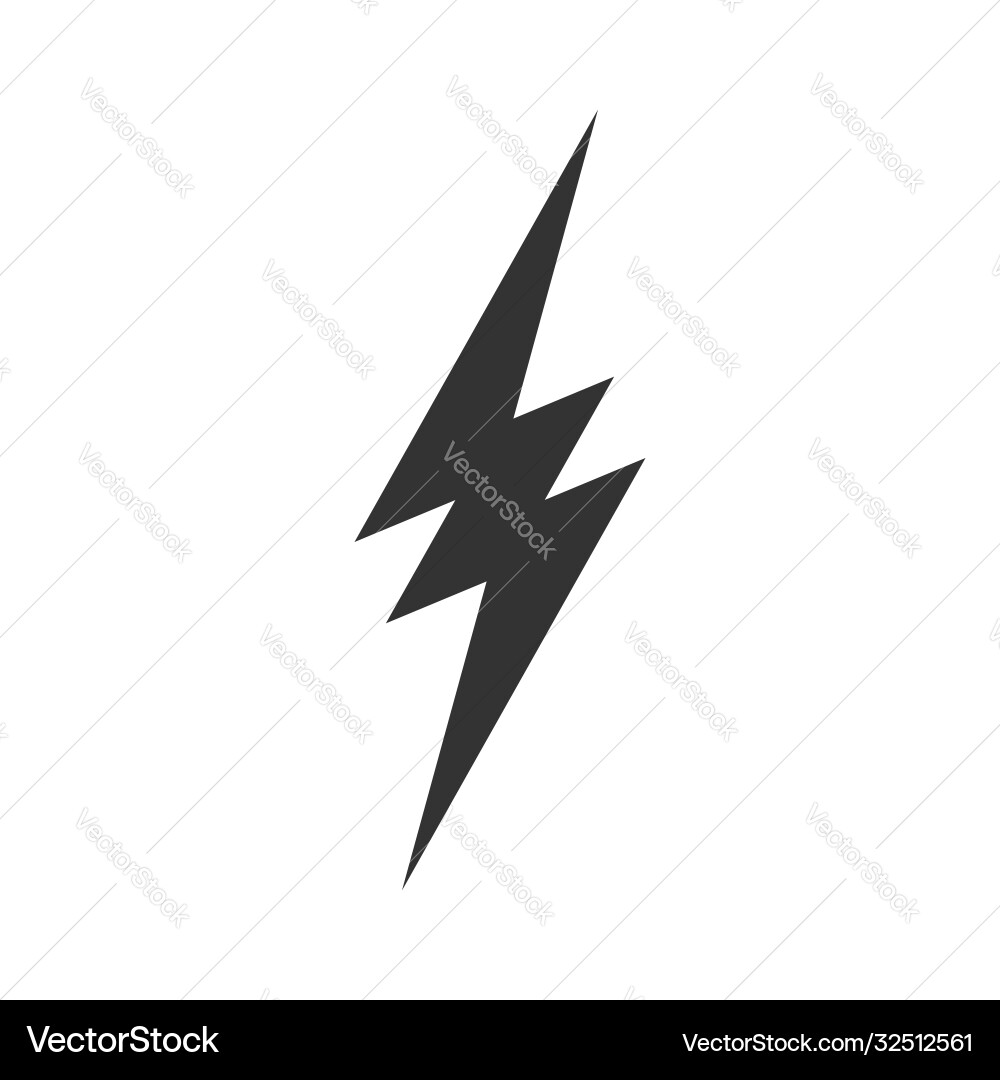 Lightning bolt sign Royalty Free Vector Image - VectorStock