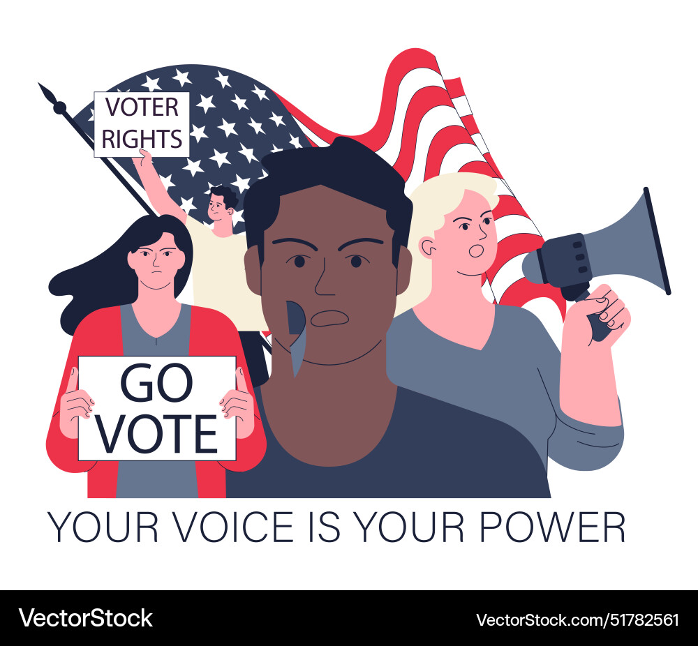 Presidential election american campaign Royalty Free Vector