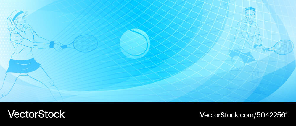 Tennis themed background Royalty Free Vector Image