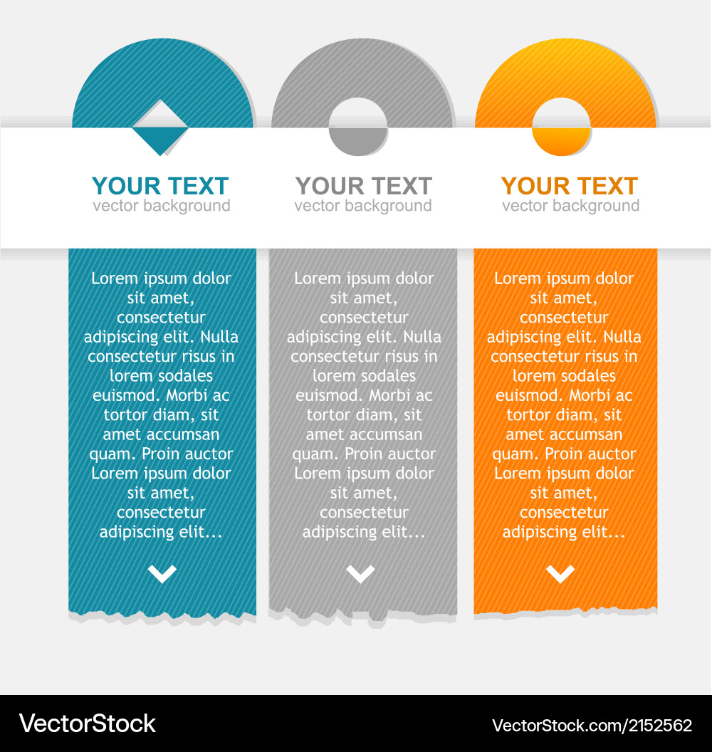 Colorful text box Royalty Free Vector Image - VectorStock