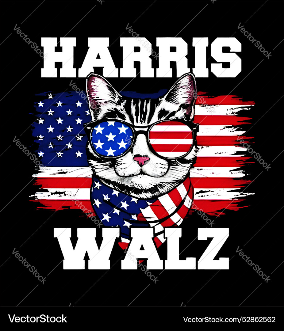 Harris walz Royalty Free Vector Image - VectorStock