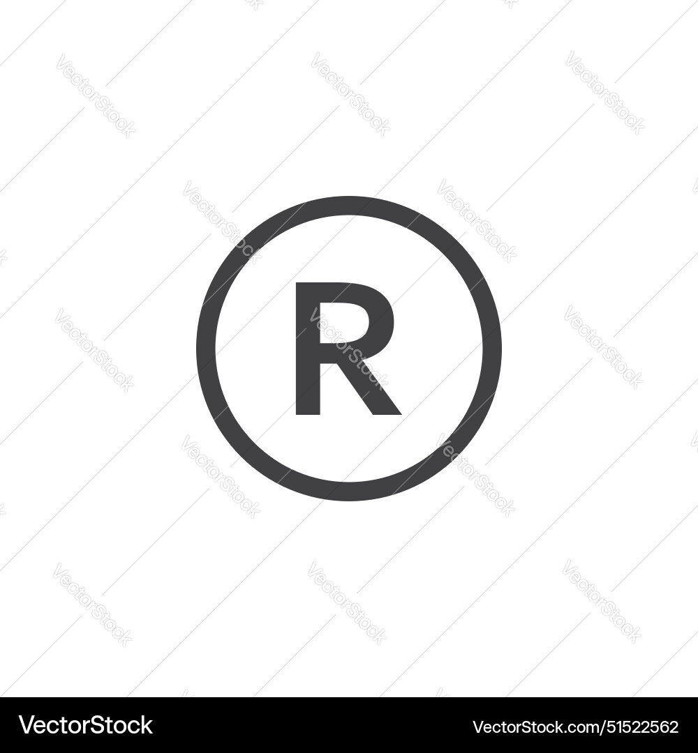 Registered icon Royalty Free Vector Image - VectorStock