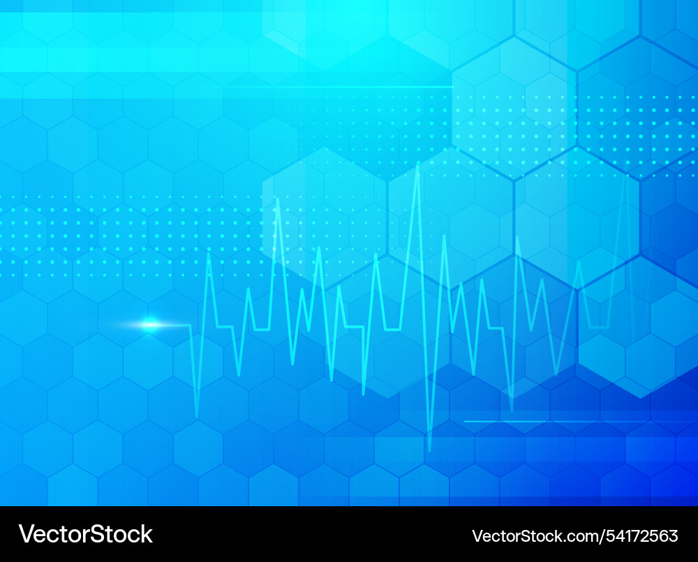 Abstract modern blue medical background Royalty Free Vector