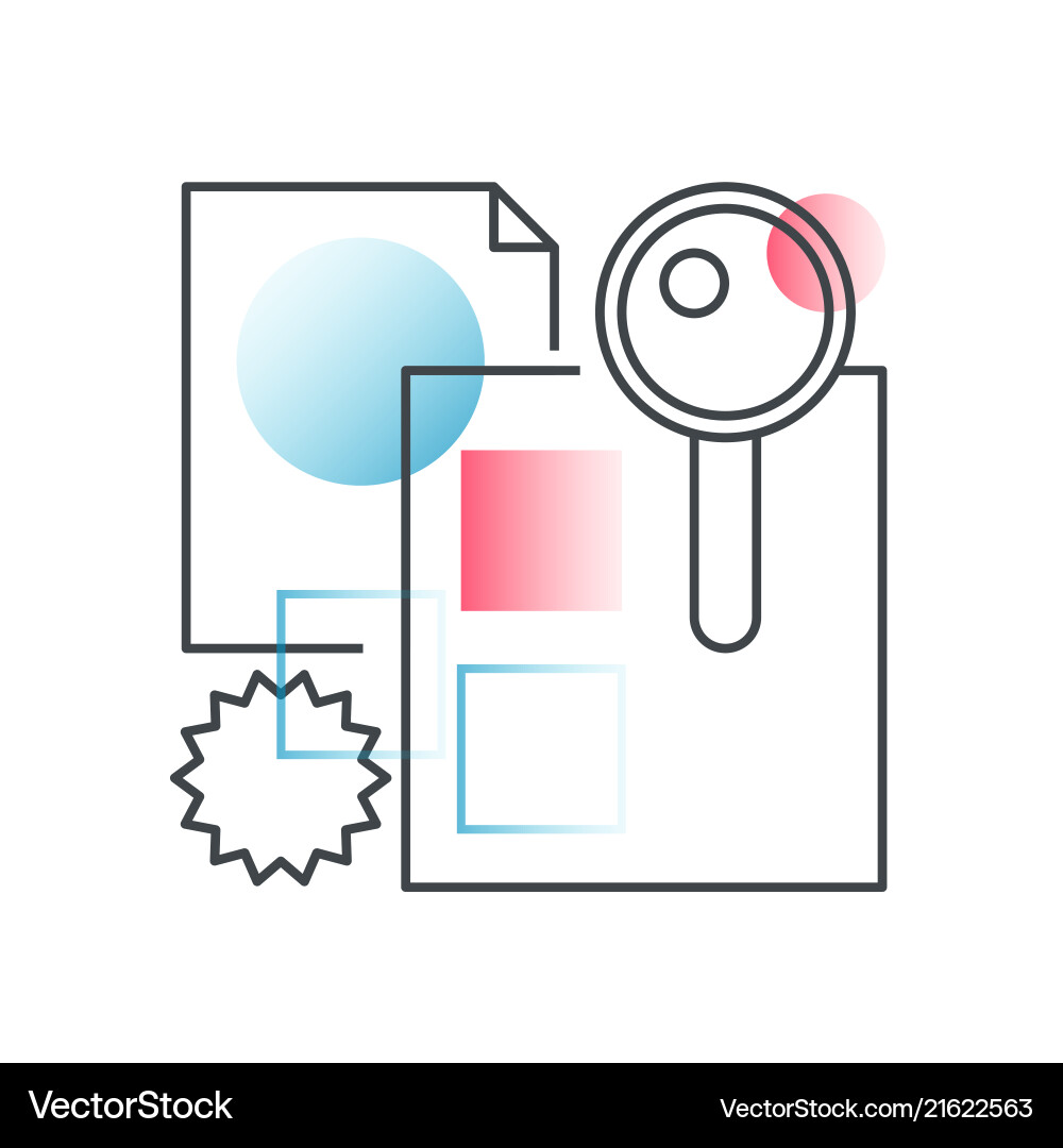 Business searching office management Royalty Free Vector