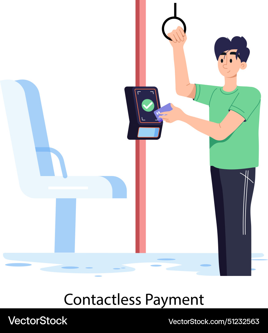 Contactless payment Royalty Free Vector Image - VectorStock