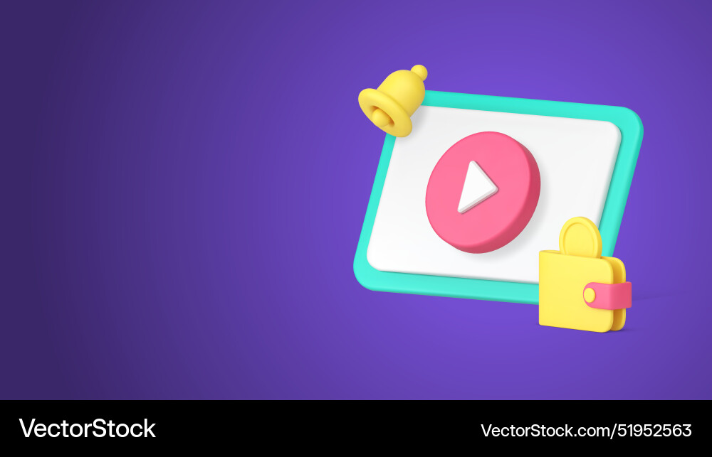 Paid subscription money via internet online Vector Image