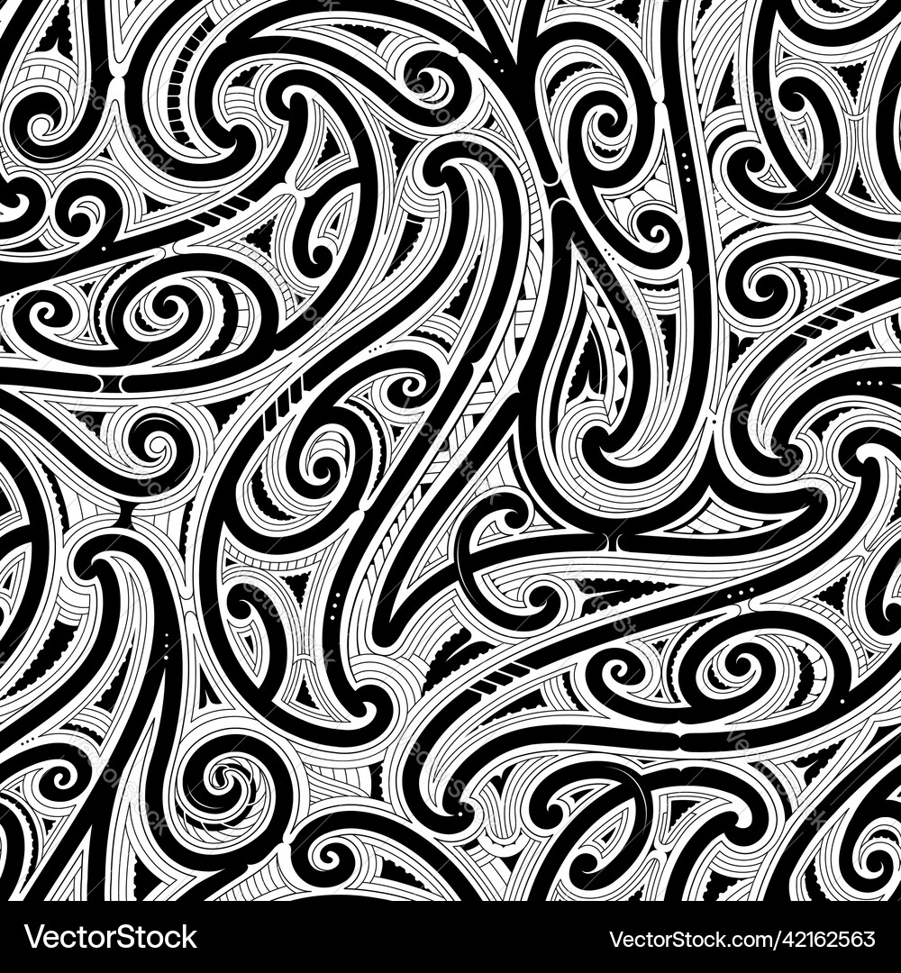 Seamless pattern polynesian origin Royalty Free Vector Image