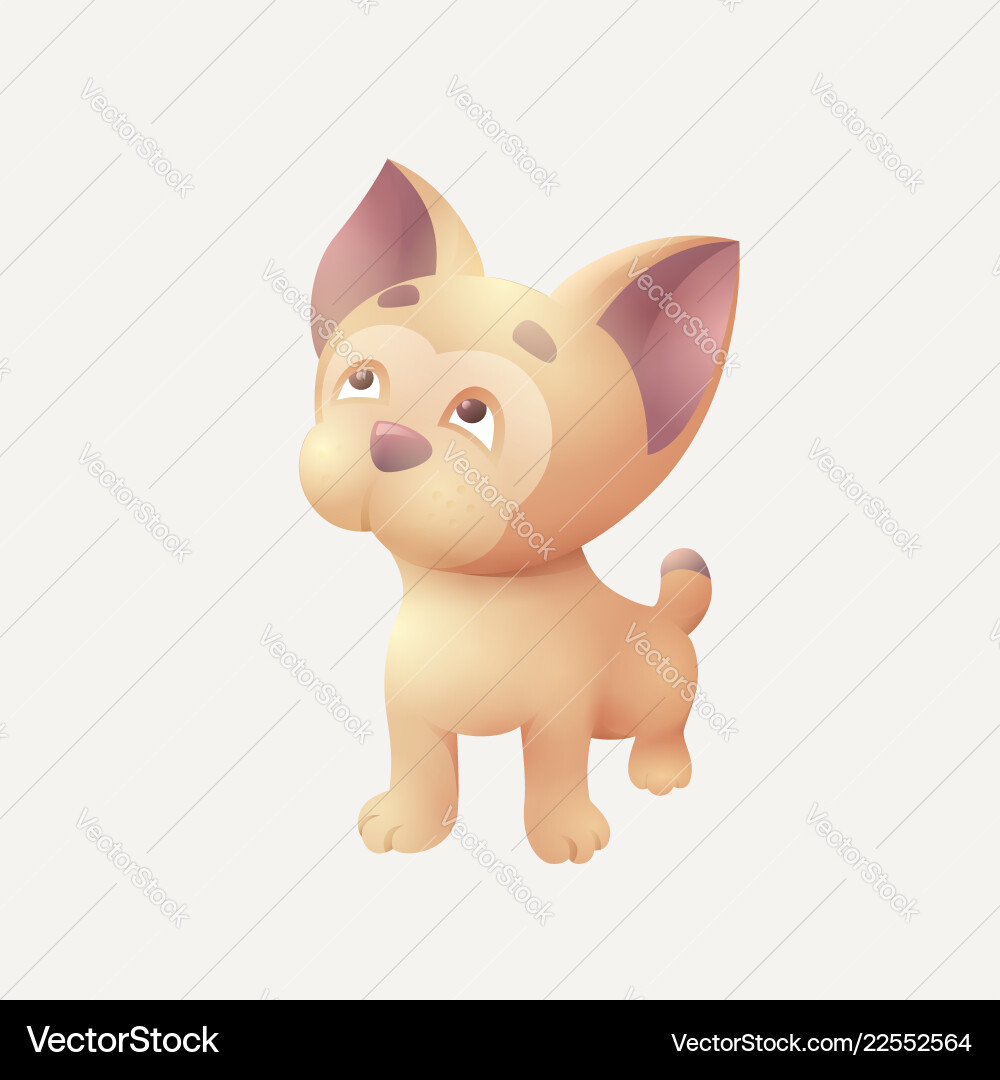 Detailed cute bulldog Royalty Free Vector Image