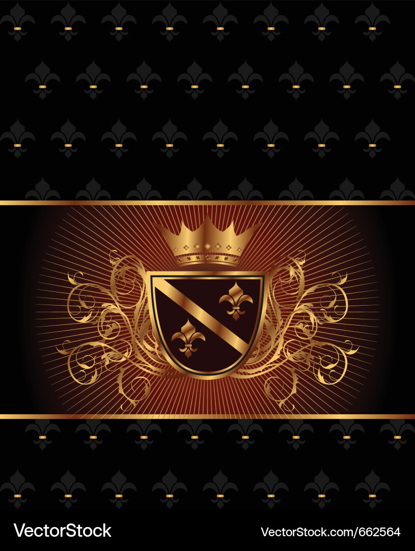 Luxury vintage frame template Royalty Free Vector Image