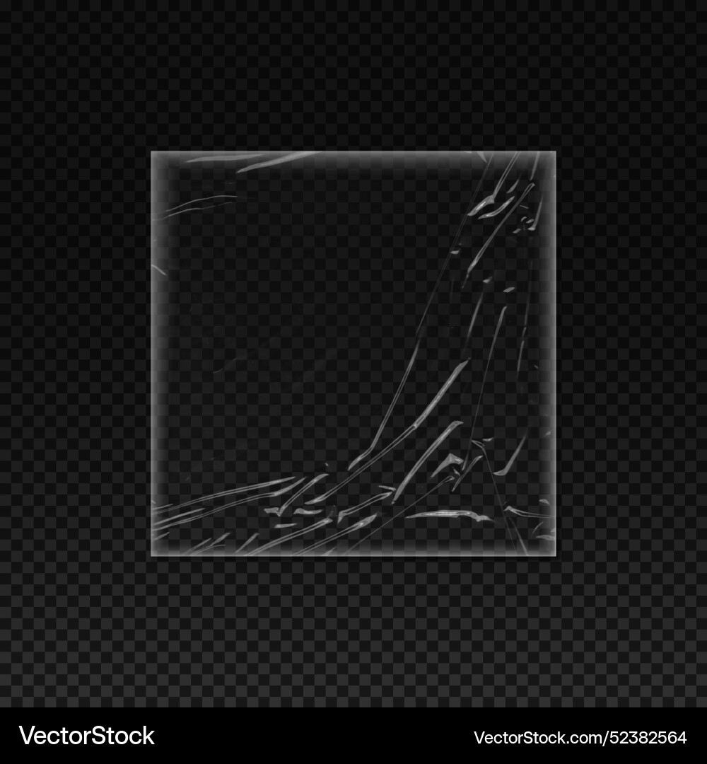 Plastic vinyl torn wrap Royalty Free Vector Image