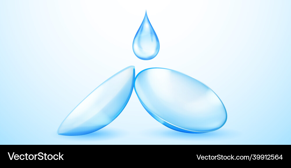 Realistic contact lenses Royalty Free Vector Image